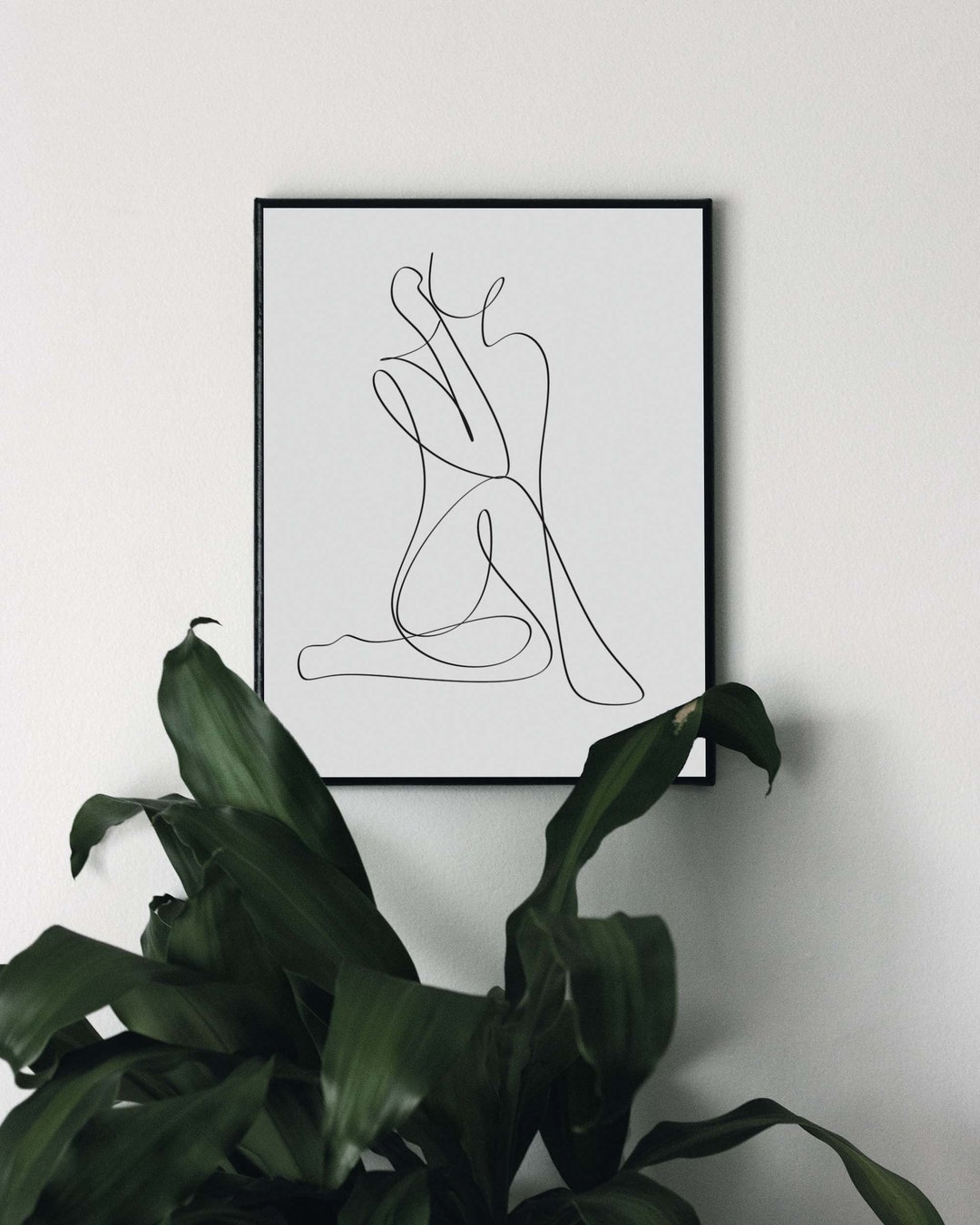 One Line Print, Minimalist Wall Decor, Female Print Poster, Body Line ...