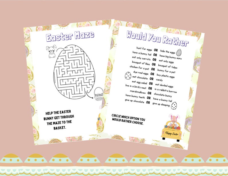 12 Easter Gnome Game Bundle Printable Games – Game Package Instant ...