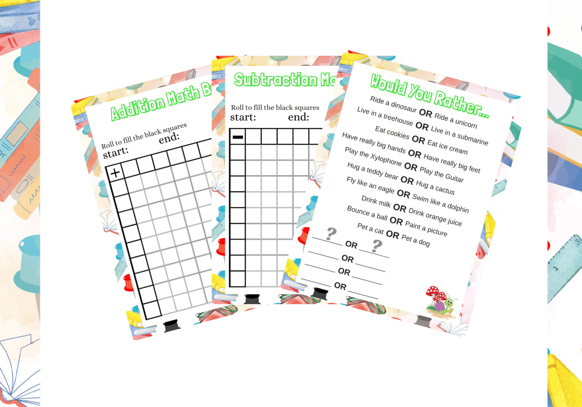 24 Snail Busy Book Bundle Printable Games – Game Package Instant ...
