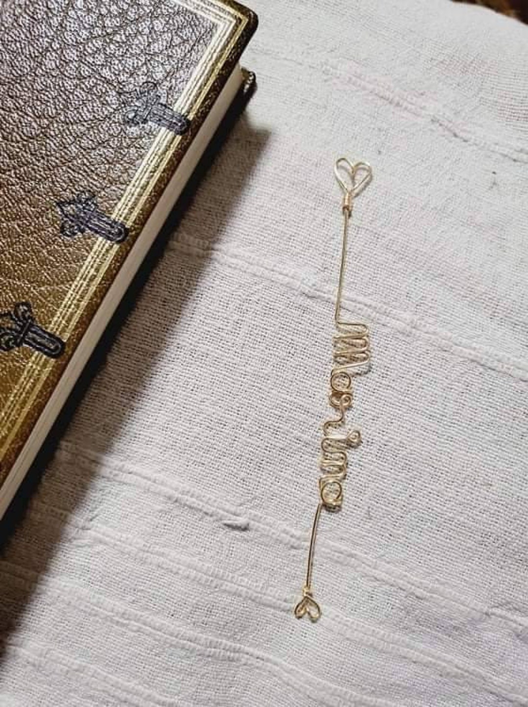Personalized Wire Bookmark - Etsy