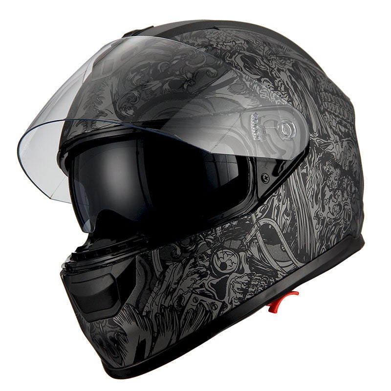 1storm Motorcycle Full Face Helmet Dual Lens/sun Visor: HJAH15 - Etsy