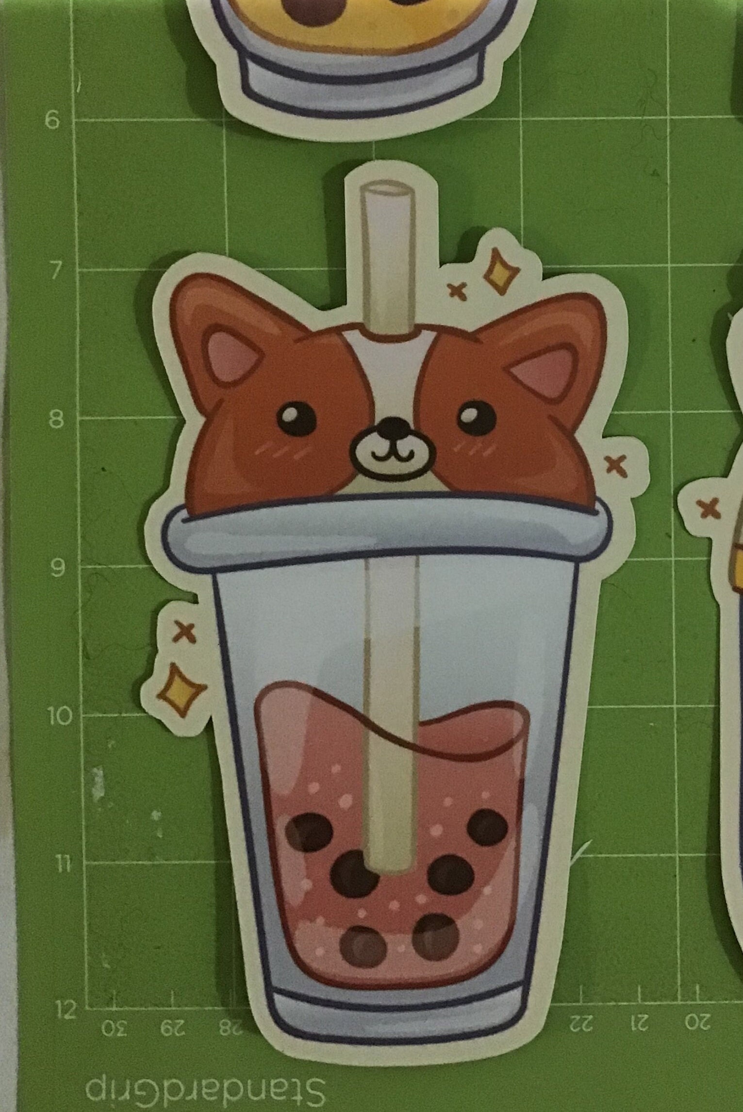 Boba Tea Border Collie Sticker - Etsy