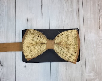 Beige Bow Tie - Etsy