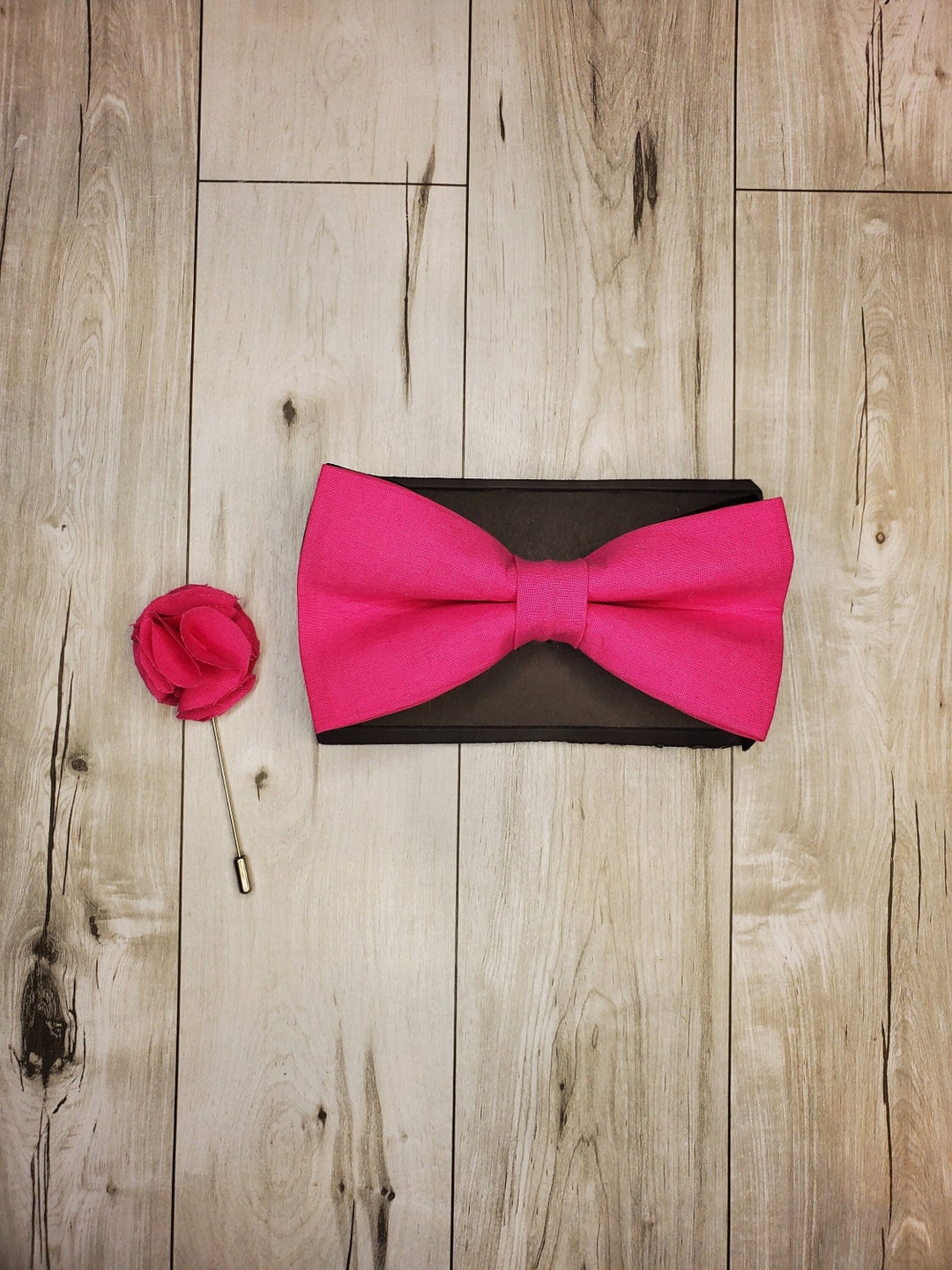 Pink Bow Tie Set - Etsy