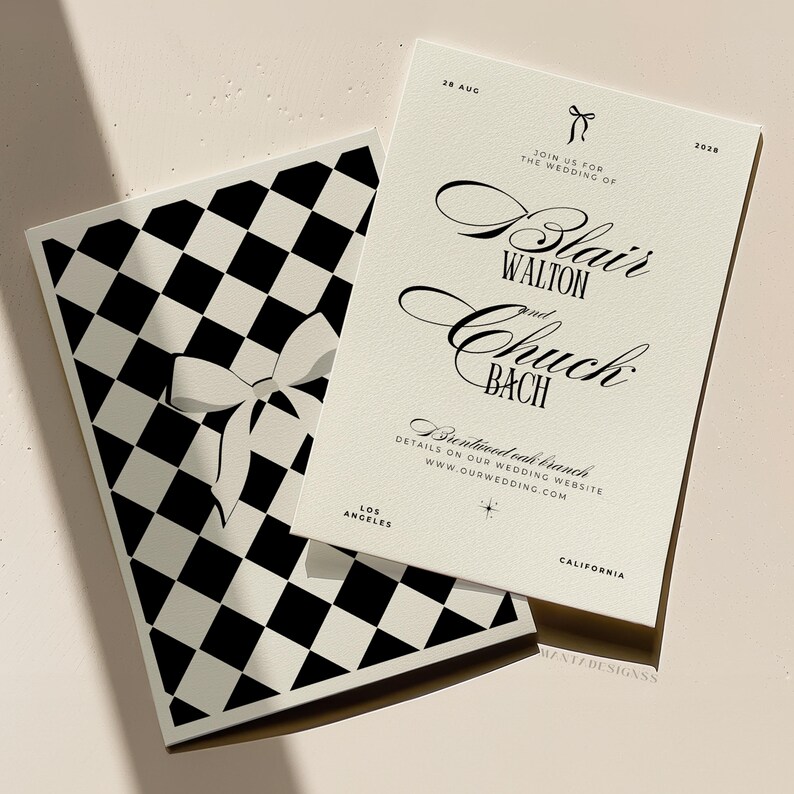 Old Money Aesthetic Wedding Invitation Suit Classic , Luxury Vintage ...