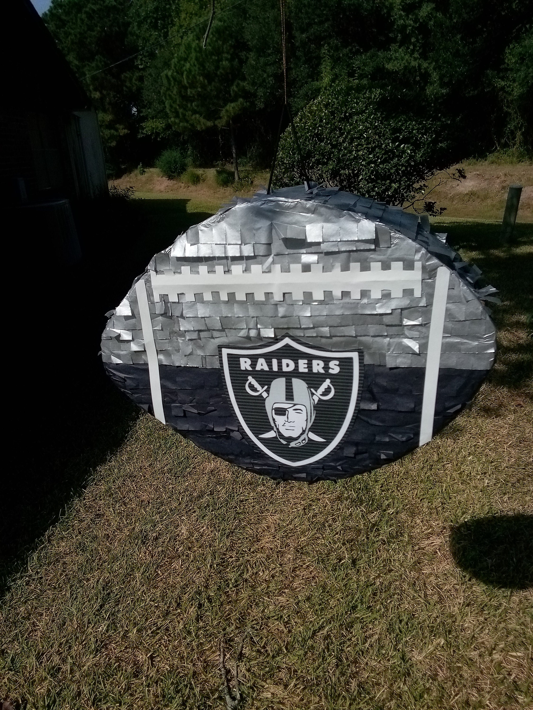 Raiders Football Pinata - Etsy