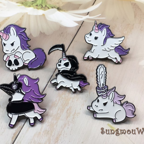 Unicorn Enamel Pin - Etsy