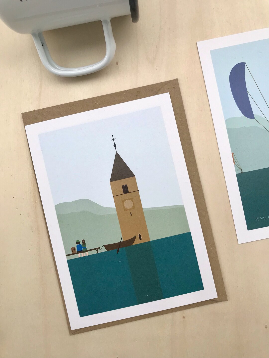 Tower in the Lake, Reschensee, Graun, Mountains, Winter Map, Winter ...