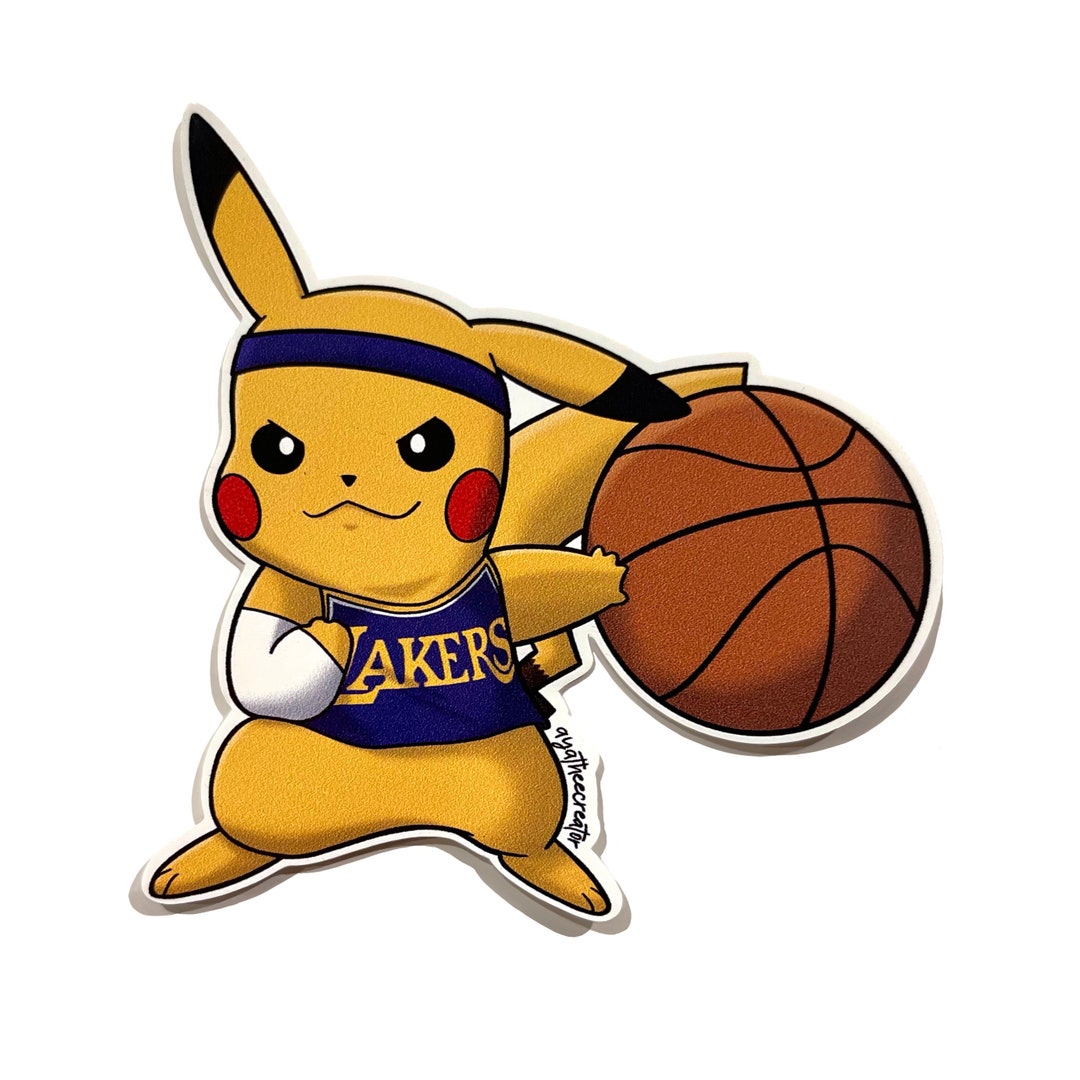 Lakers Pikachu Sticker Pokemon X Lakers Vinyl Sticker - Etsy UK