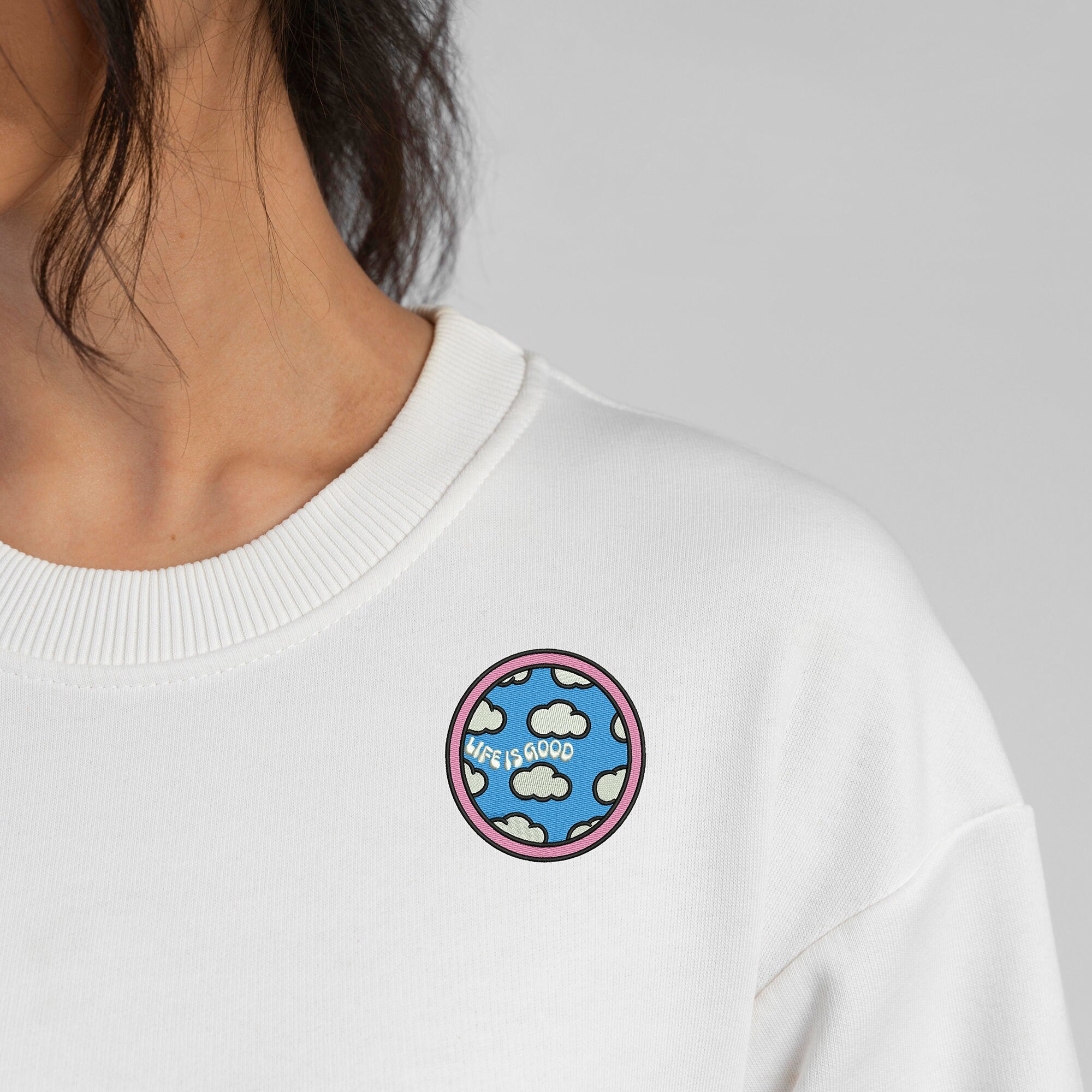 Stickdatei Life is Good Patch Embroidery File for Download - Etsy