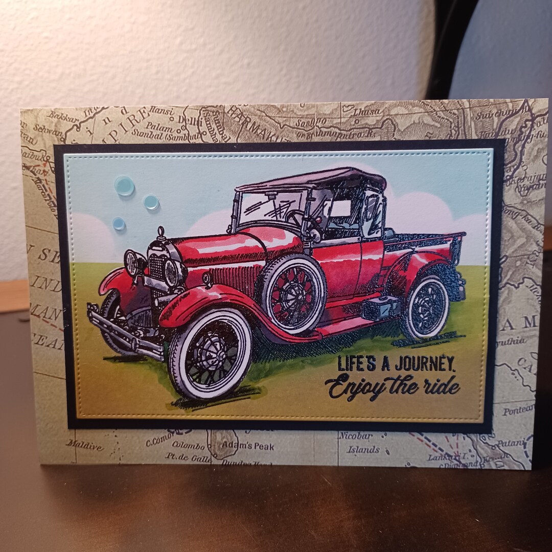 Antique Truck Birthday Card - Etsy