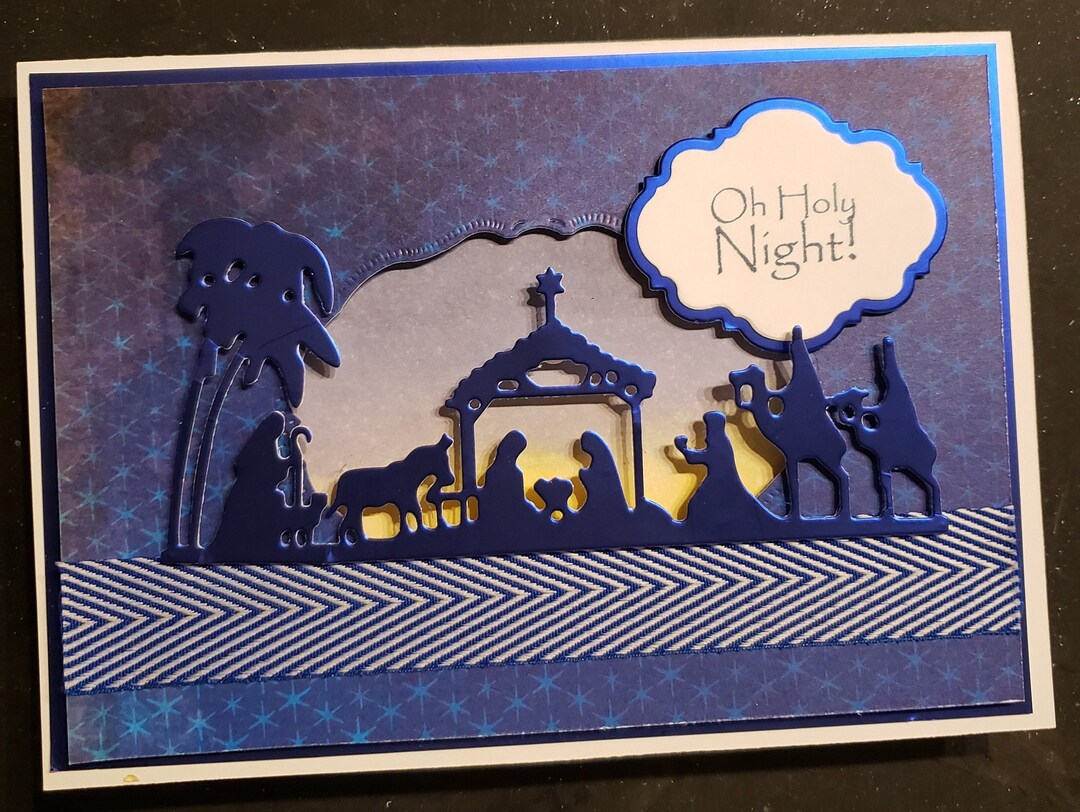Nativity Christmas Card - Etsy