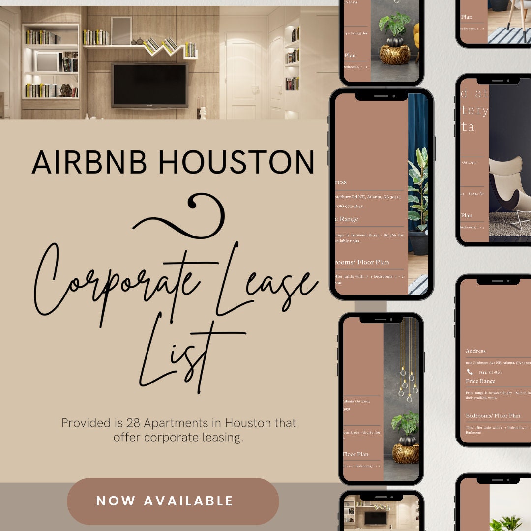 25 Corporate Leasing List Houston - Etsy