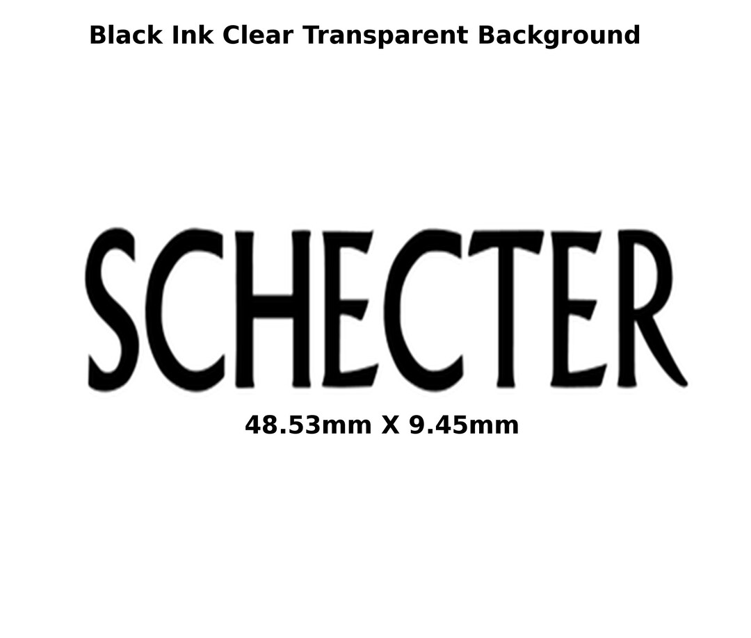 Schecter Guitar Decal Head Stock Foil Water Slide Restoration Logo 284b ...