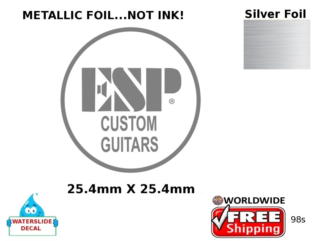ESP Guitar Decal Headstock Restoration Waterslide Decal 98s | Etsy