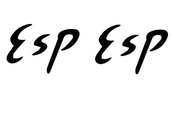 ESP Guitar Decal Headstock Restoration Waterslide Decal 253 - Etsy