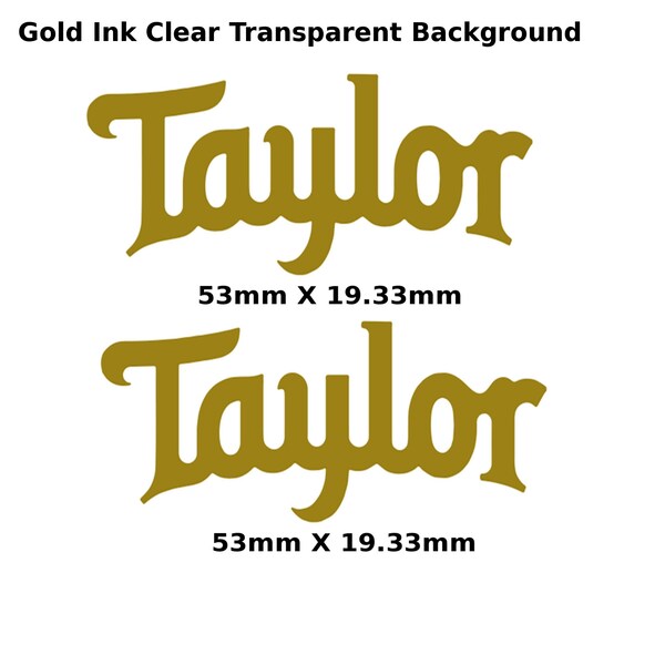 Taylor Guitar Headstock Decals - Etsy