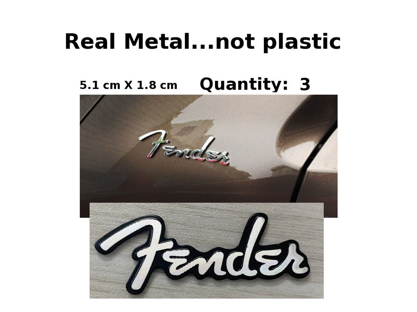 Fender Car Case Factory Real Metal Decal Headstock Waterslide - Etsy