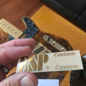 ESP Custom Guitar Decal Headstock Restoration Metal Logo Decal M86b - Etsy