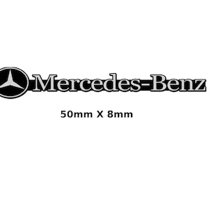 Mercedes Benz Aluminum Car Decal Badge Sticker Auto Emblem M104-3 - Etsy