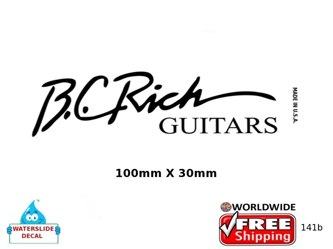 BC Rich Guitar Decal Headstock Restoration Waterslide Decal 141 - Etsy