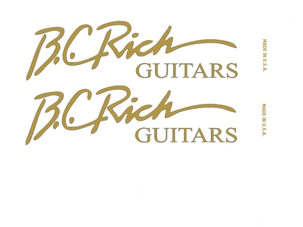 BC Rich Guitar Decal Headstock Restoration Waterslide Decal | Etsy