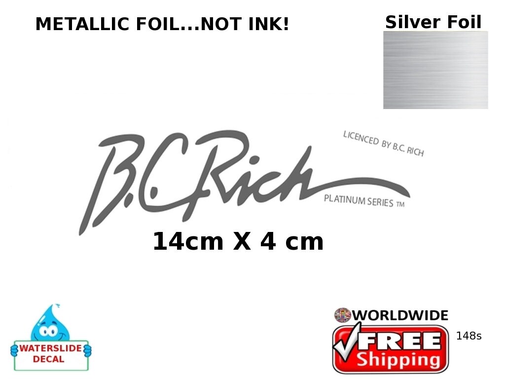 BC Rich Guitar Decal Headstock Restoration Waterslide Decal - Etsy