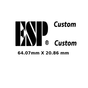 ESP Custom Guitar Decal Headstock Restoration Metal Logo Decal M86b - Etsy