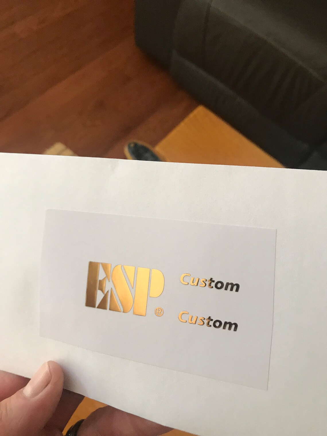 ESP Custom Guitar Decal Headstock Restoration Metal Logo Decal - Etsy