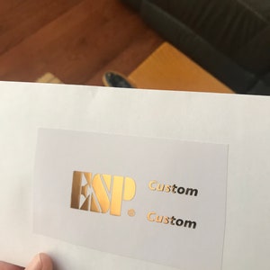 ESP Custom Guitar Decal Headstock Restoration Metal Logo Decal M86b - Etsy