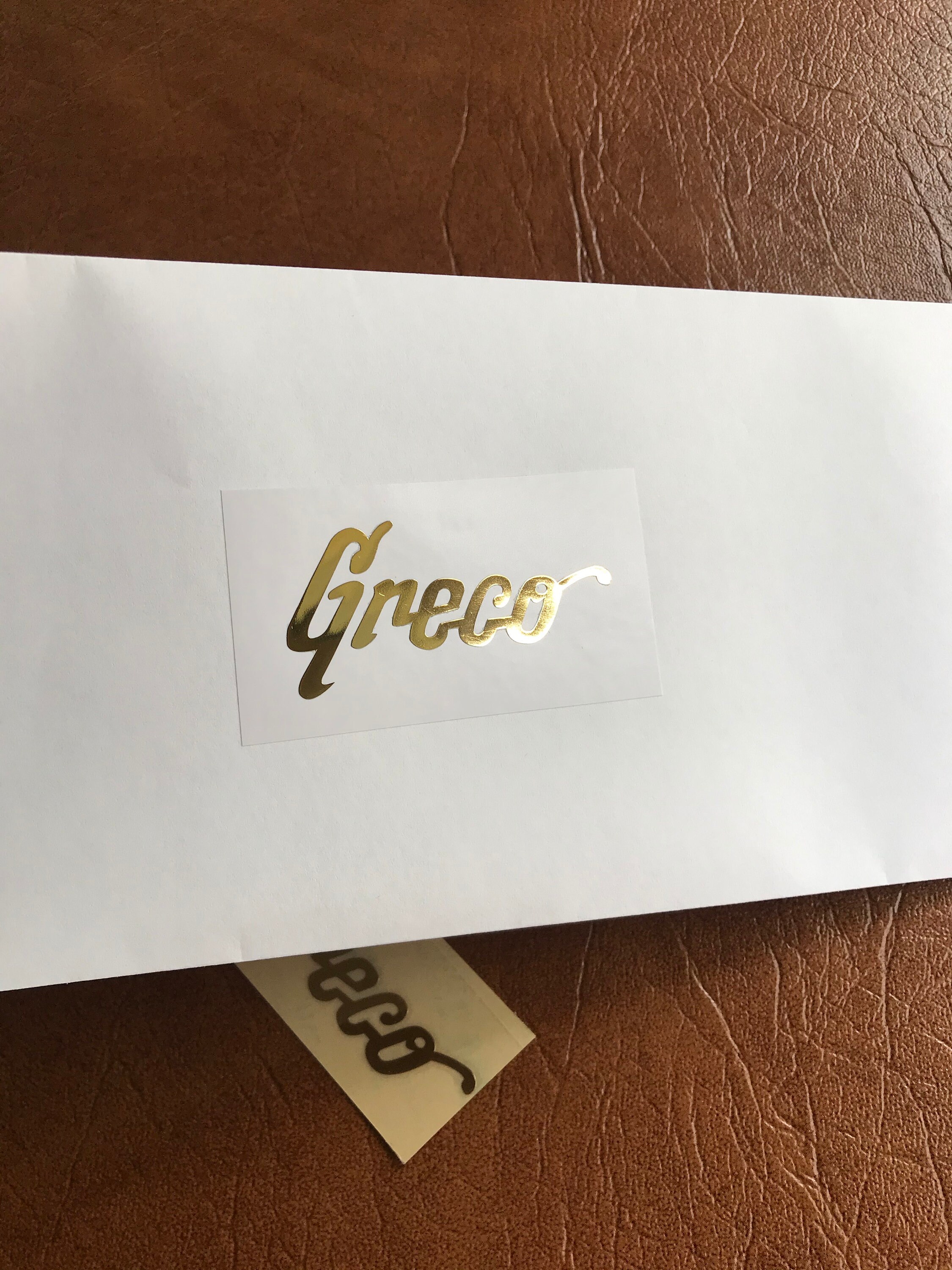 Greco Guitar Decal Headstock Restoration 3D Laser Cut Metal - Etsy