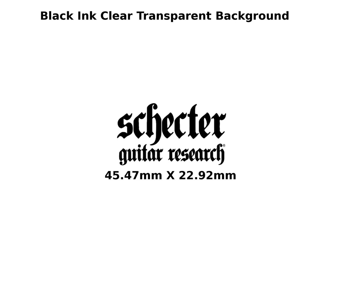 Schecter Guitar Decal Head Stock Foil Water Slide Restoration Logo 319b ...