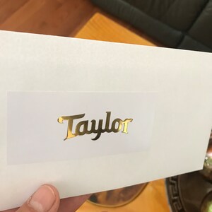 Taylor Guitar Decal Metal Headstock Restoration Sticker Decal M73 - Etsy