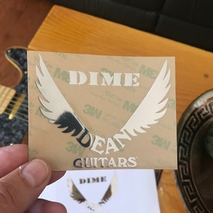 Washburn Dean Dime Guitar Decal Headstock Restoration 3D Laser Cut ...