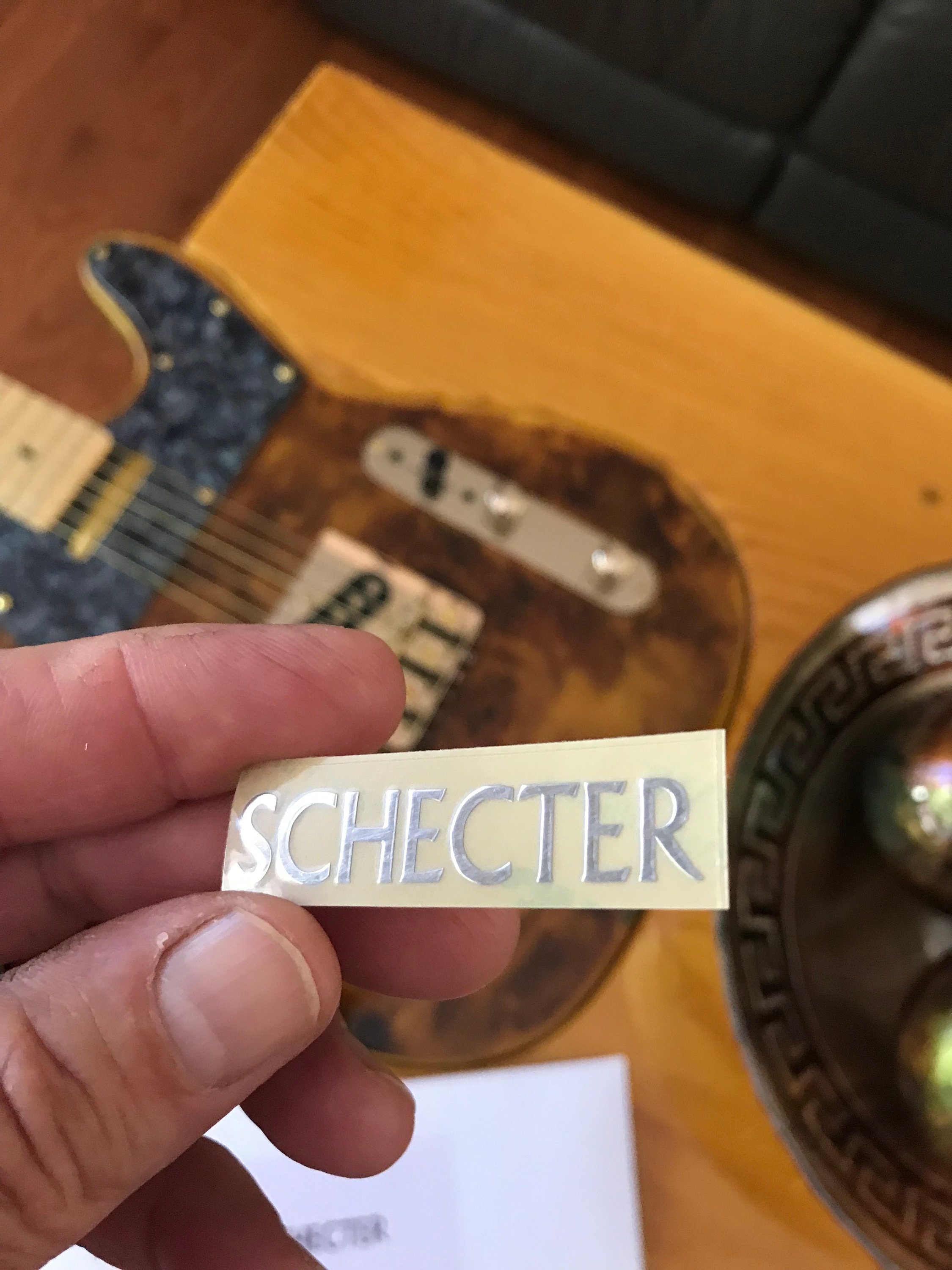 Schecter Guitar Research Guitar Decal Metal Headstock - Etsy