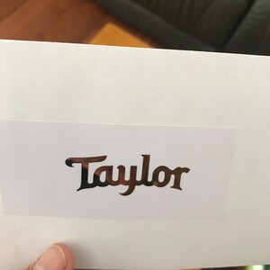 Taylor Guitar Decal Metal Headstock Restoration Sticker Decal M73 - Etsy