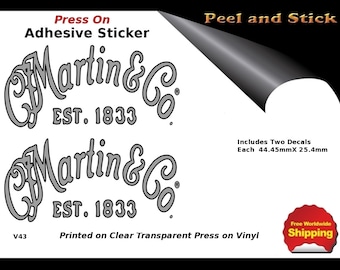 Martin Guitar Decal - Etsy