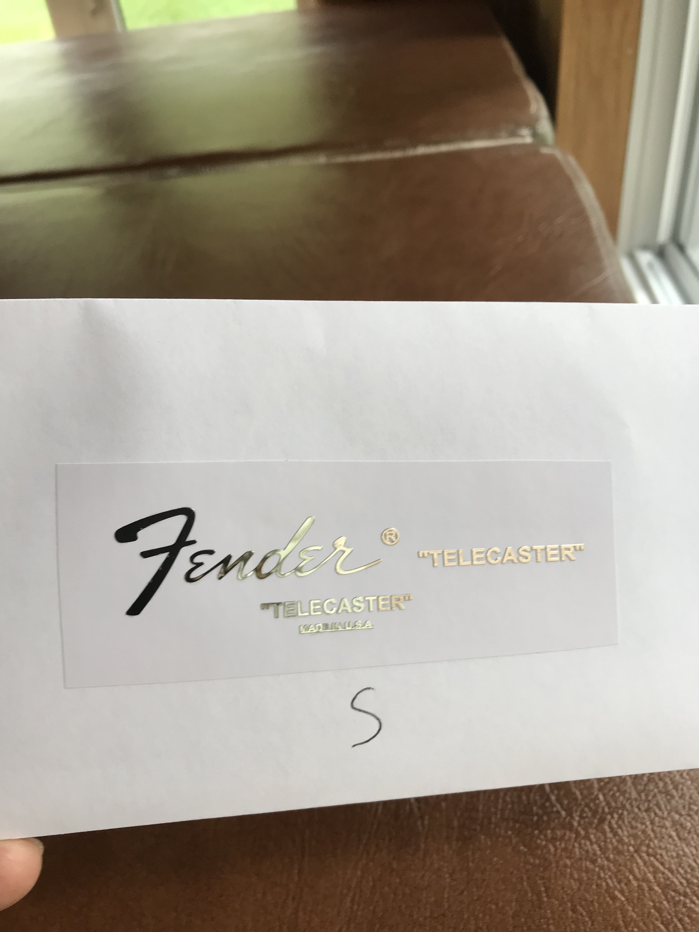 Fender Telecaster Guitar Decal 3D Laster Cut Metal Headstock - Etsy