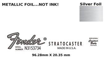 Fender Stratocaster Guitar Decal Headstock Restoration - Etsy
