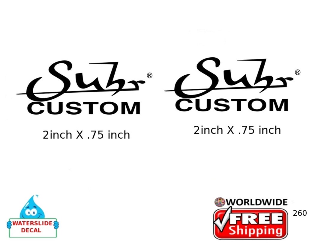 Suhr Guitar Decal Headstock Restoration Waterslide Decal 260 - Etsy