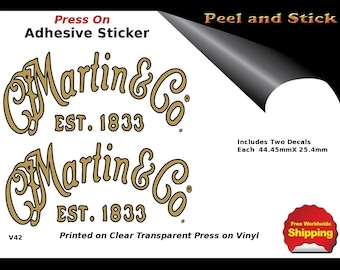 Martin Guitar Decal - Etsy