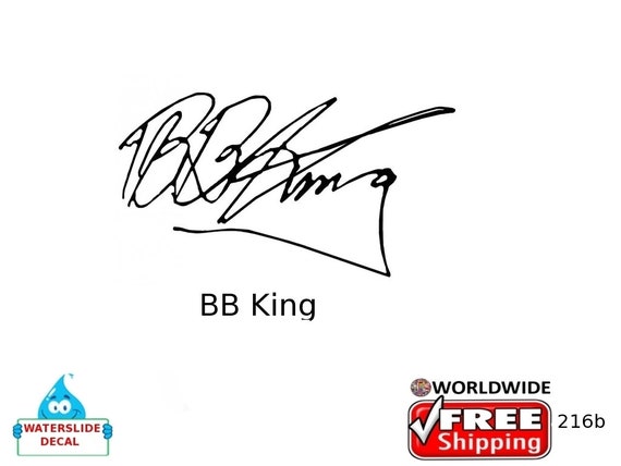 BB King Signature Guitar Decal Headstock Restoration | Etsy