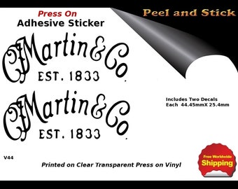 Martin Guitar Decal - Etsy