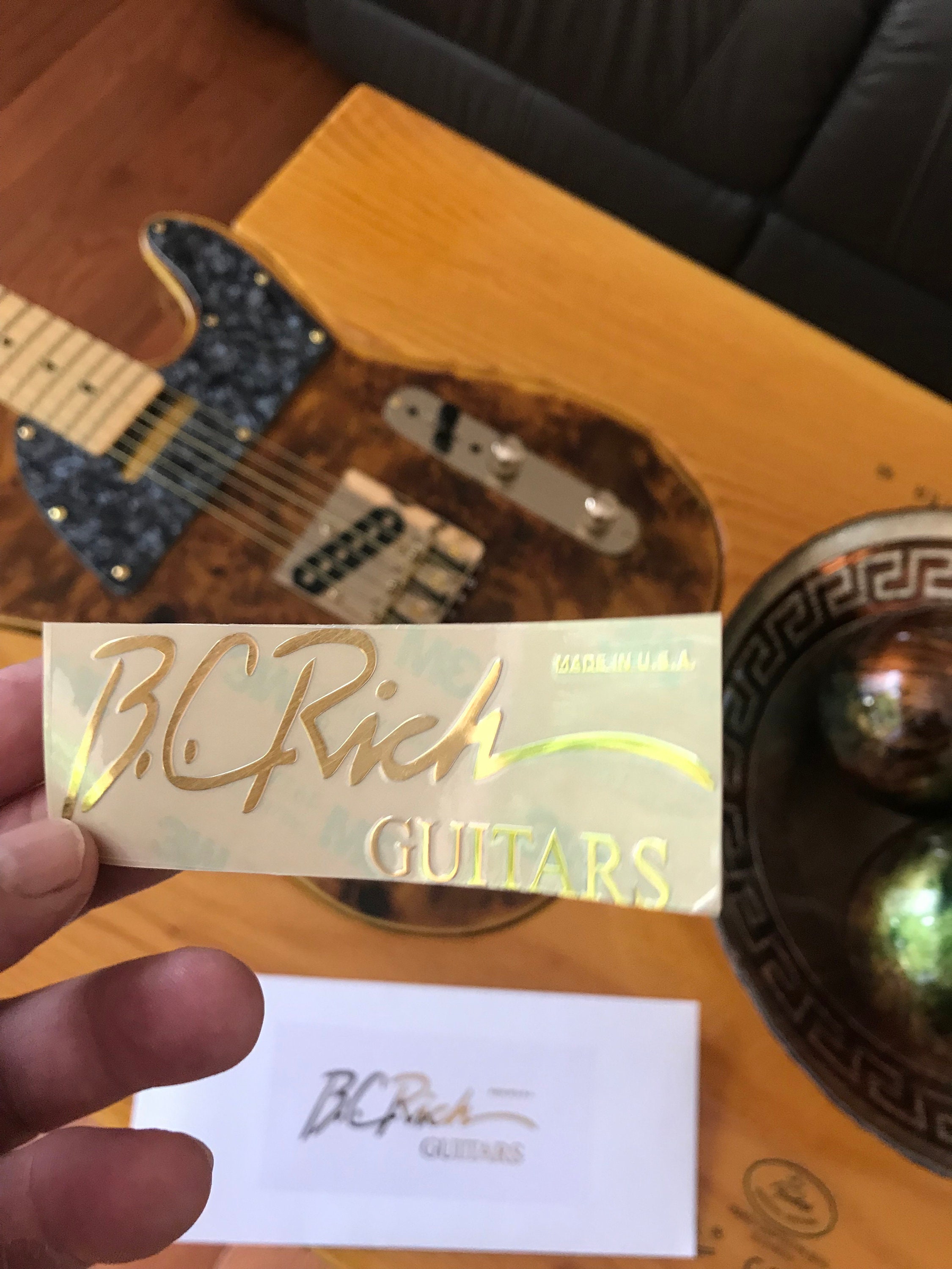 BC Rich Guitar Decal Gold 3d Laser Cut Metal Headstock - Etsy Ireland