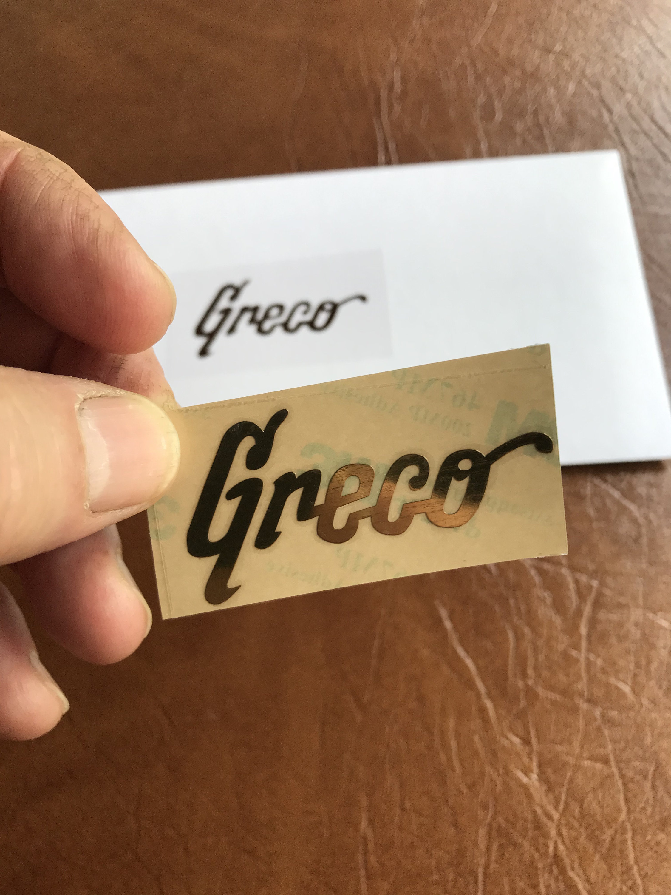 Greco Guitar Decal Headstock Restoration 3D Laser Cut Metal - Etsy