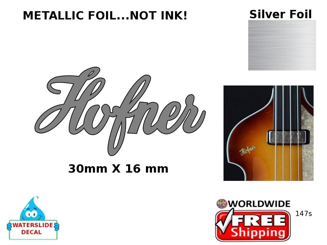 Hofner Guitar Decal Headstock Restoration Waterslide Decal 147s - Etsy