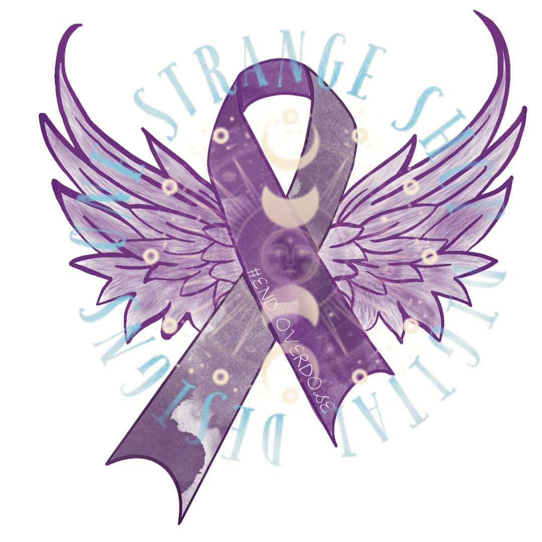 Overdose Awareness Ribbon | Digital Download | Clipart | Shirt Design ...
