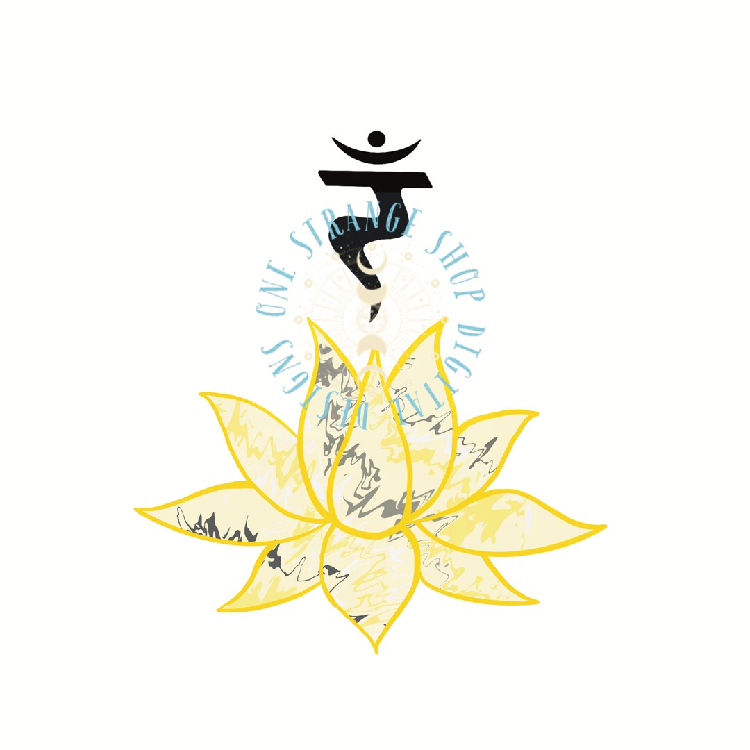 The Solar Plexus Chakra Lotus PNG | Digital Download | PNG Clipart ...