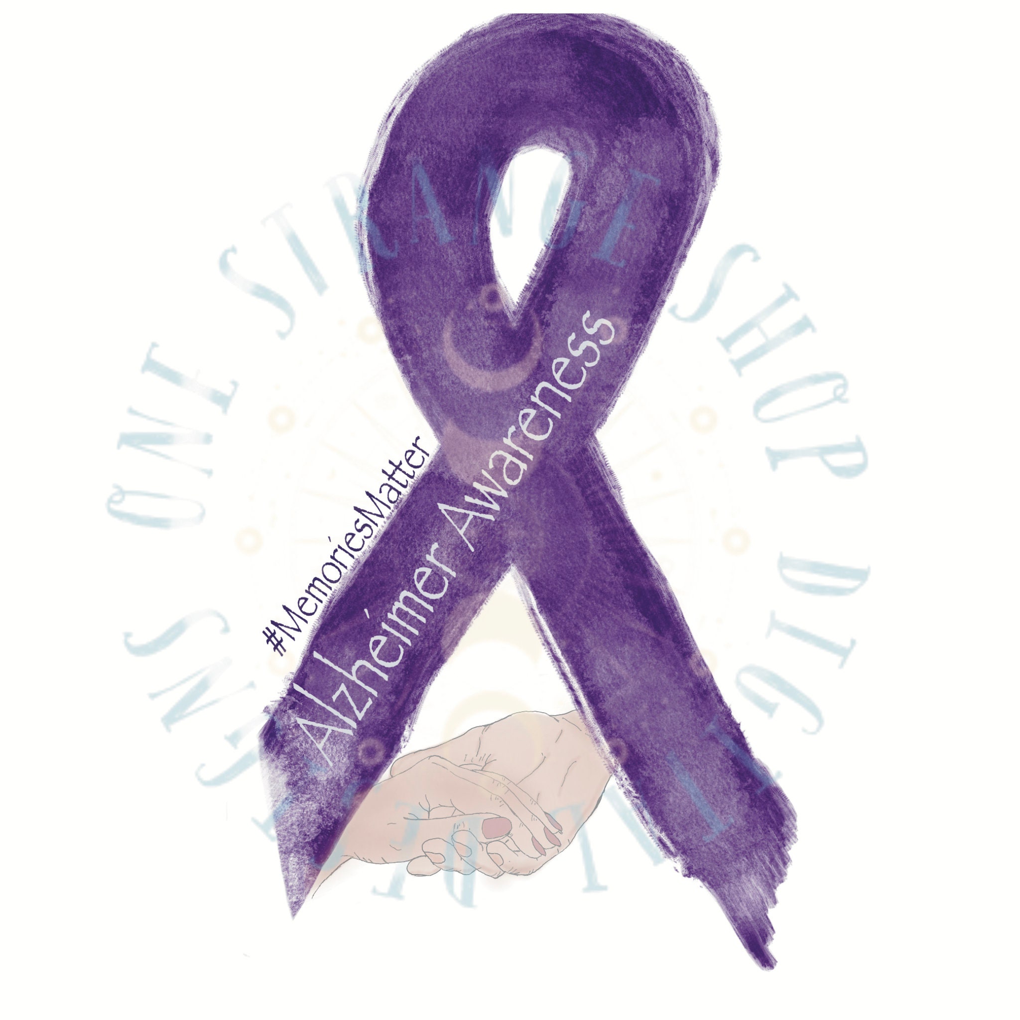 Alzheimer Awareness Ribbon | Digital Download | Clipart | Shirt Design ...