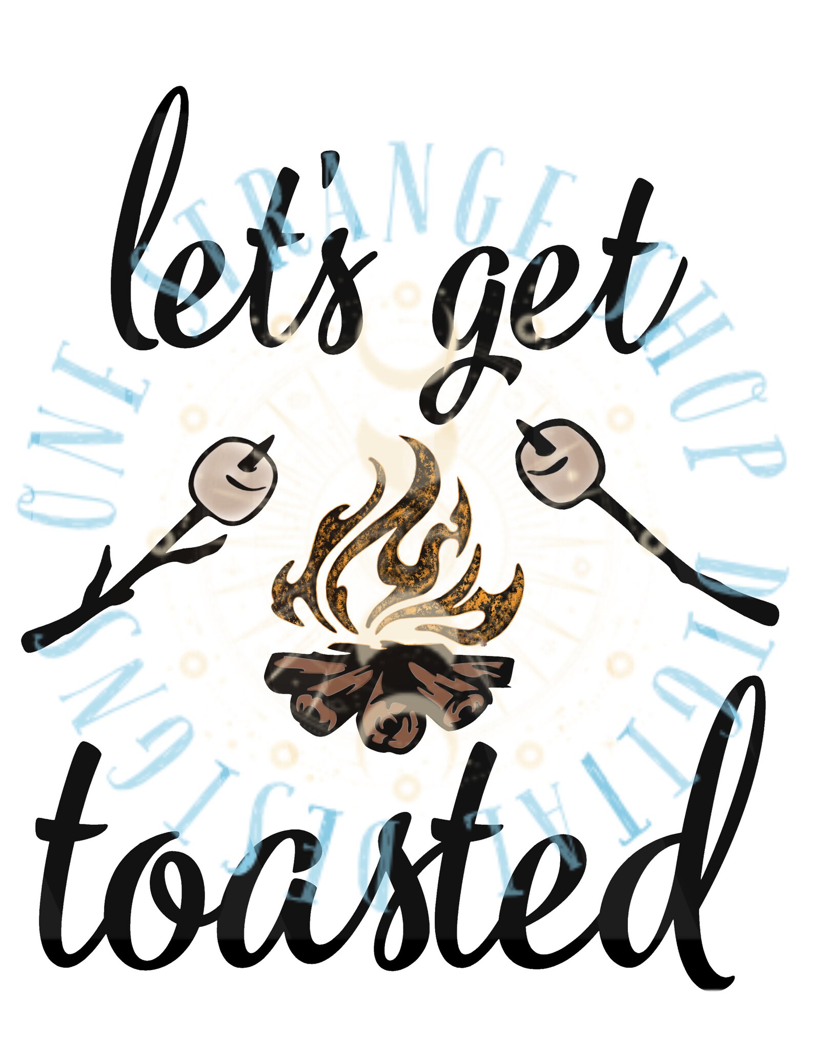 Lets Get Toasted PNG | Digital Download | Clipart | Shirt Design ...